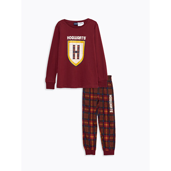 Bisiklet Yaka Harry Potter Baskılı Uzun Kollu Erkek Çocuk Pijama Takımı Bisiklet Yaka Harry Potter Baskılı Uzun Kollu Erkek Çocuk Pijama Takımı