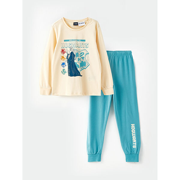 Bisiklet Yaka Harry Potter Baskılı Uzun Kollu Erkek Çocuk Pijama Takımı Bisiklet Yaka Harry Potter Baskılı Uzun Kollu Erkek Çocuk Pijama Takımı