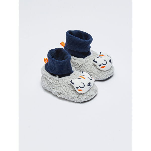 Nakışlı Çoraplı Erkek Bebek Yürüme Öncesi Ayakkabı