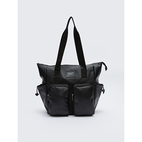 Deri Görünümlü Kadın Spor Çantası