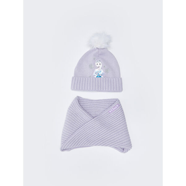 Frozen Lisanslı Kız Çocuk Bere ve Boyunluk Frozen Lisanslı Kız Çocuk Bere ve Boyunluk