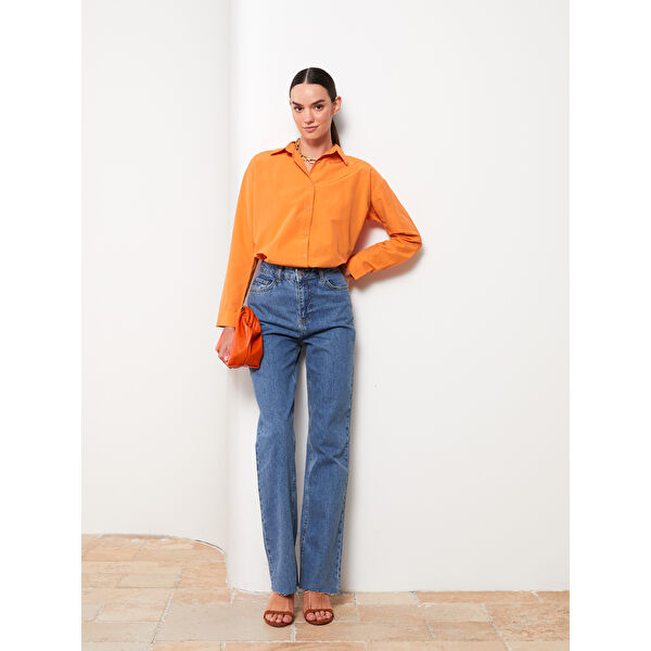 Straight Fit Kadın Jean Pantolon