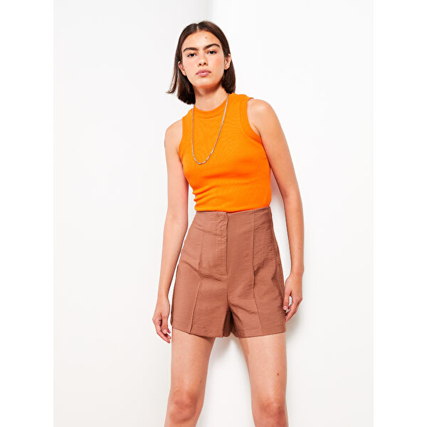 Standart Fit Düz Kadın Şort