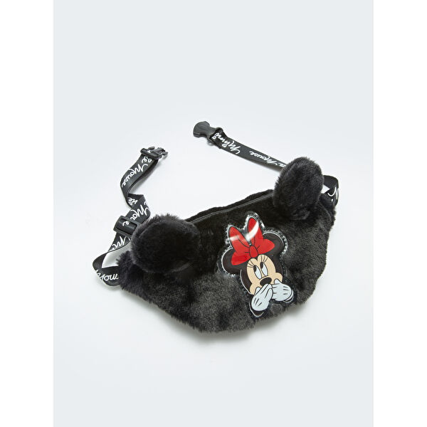 Minnie Mouse Baskılı Pelüş Kız Çocuk Bel Çantası Minnie Mouse Baskılı Pelüş Kız Çocuk Bel Çantası
