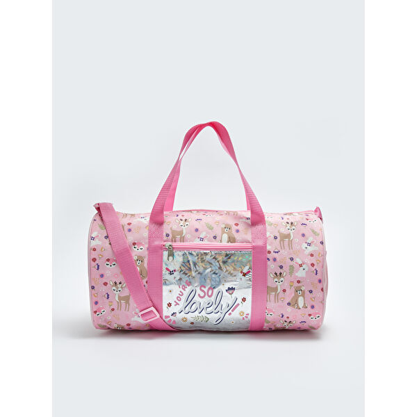 Baskılı Kız Çocuk Spor Çantası