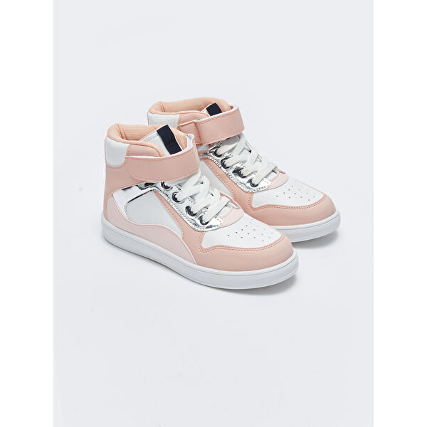 Cırt Cırtlı Renk Bloklu Kız Çocuk Bilekli Spor Ayakkabı Cırt Cırtlı Renk Bloklu Kız Çocuk Bilekli Spor Ayakkabı