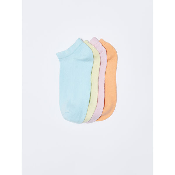 Düz Kadın Patik Çorap 4'lü Paket