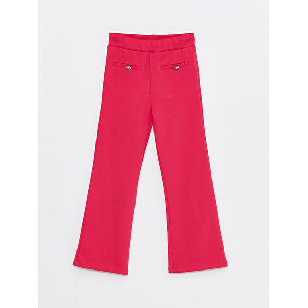 Beli Lastikli Basic Geniş Paça Kız Çocuk Eşofman Altı Beli Lastikli Basic Geniş Paça Kız Çocuk Eşofman Altı
