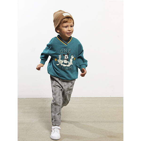 Beli Lastikli Basic Erkek Bebek Pantolon