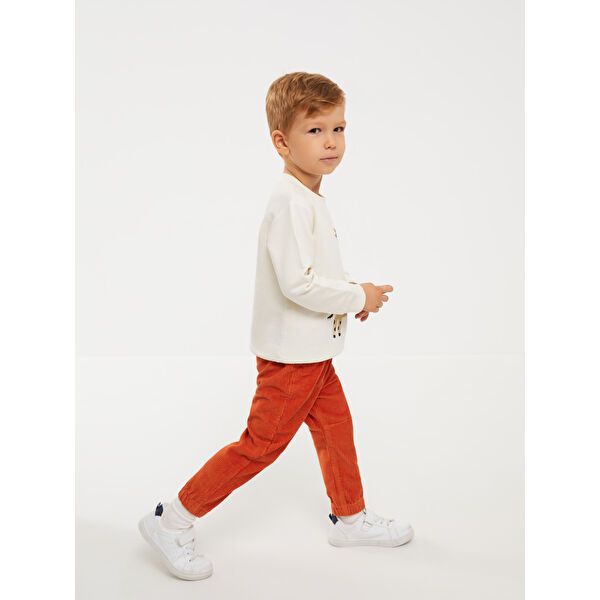 Beli Lastikli Basic Kadife Erkek Bebek Pantolon Beli Lastikli Basic Kadife Erkek Bebek Pantolon