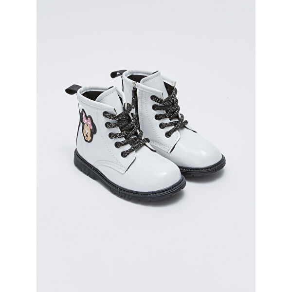 Minnie Mouse Lisanslı Bağcıklı Kız Bebek Bot Minnie Mouse Lisanslı Bağcıklı Kız Bebek Bot