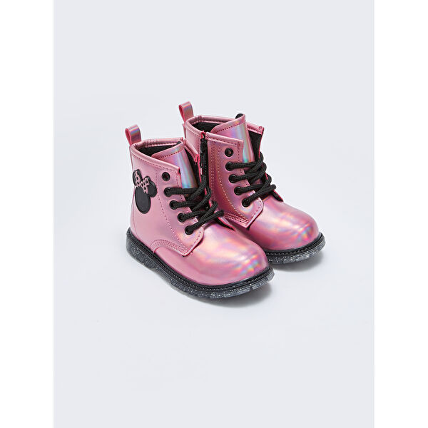 Minnie Mouse Lisanslı Bağcıklı Kız Bebek Bot Minnie Mouse Lisanslı Bağcıklı Kız Bebek Bot