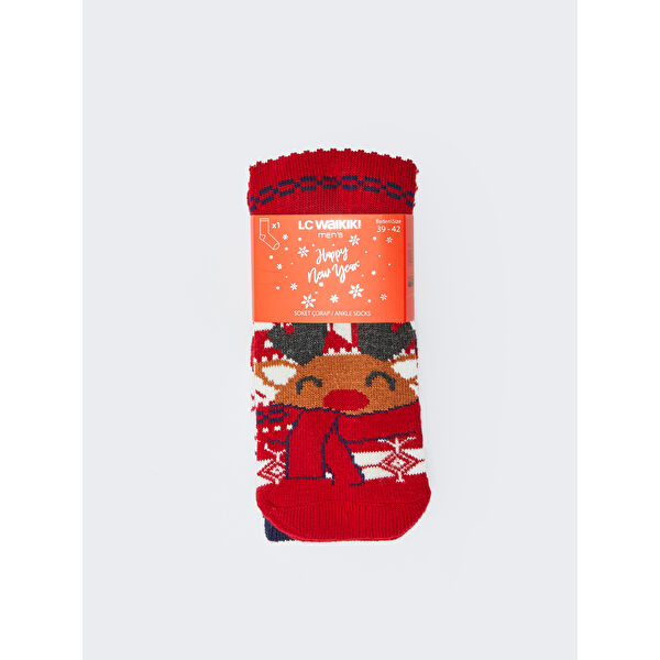 Yılbaşı Temalı Erkek Soket Çorap