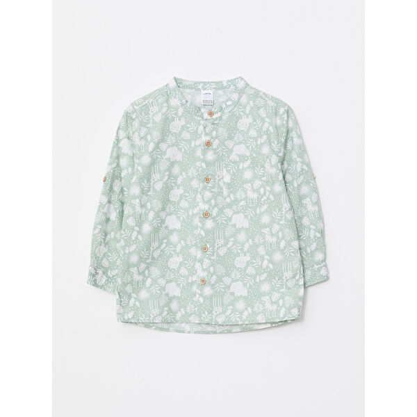 Hakim Yaka Uzun Kollu Erkek Bebek Gömlek