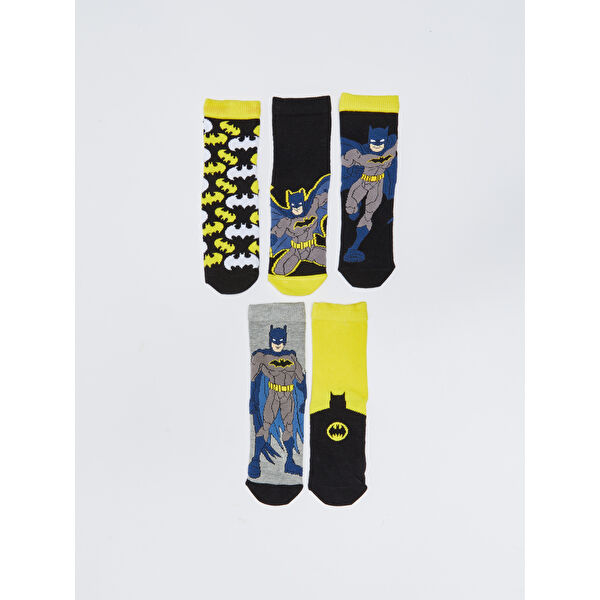 Batman Desenli Erkek Çocuk Soket Çorap 5'li