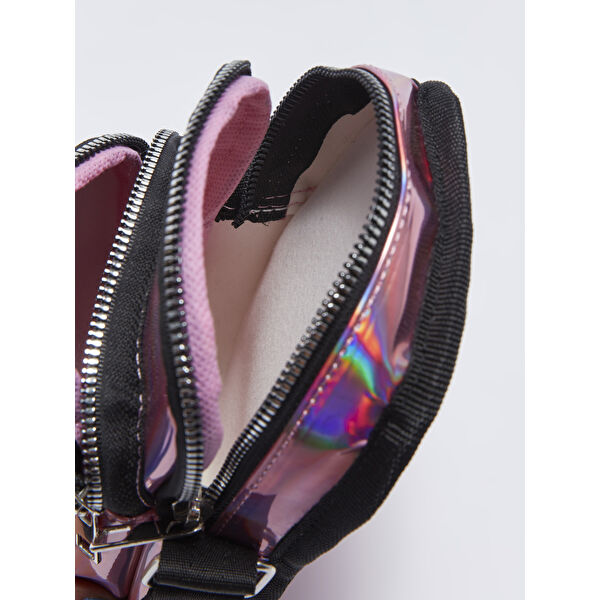 Hologram Baskılı Kız Çocuk Telefon Çantası