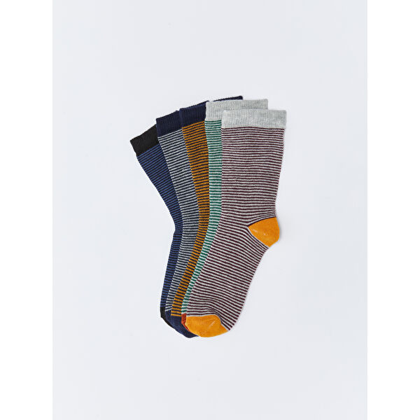 Çizgili Erkek Çocuk Soket Çorap 5'li