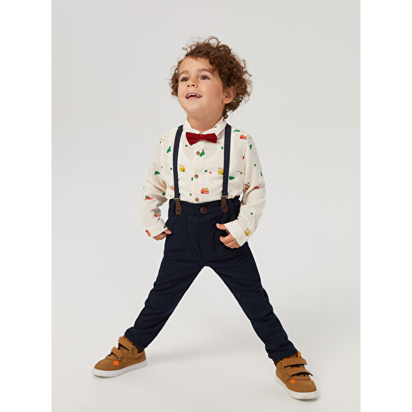 Basic Erkek Bebek Pantolon ve Pantolon Askısı 2'li Takım Basic Erkek Bebek Pantolon ve Pantolon Askısı 2'li Takım