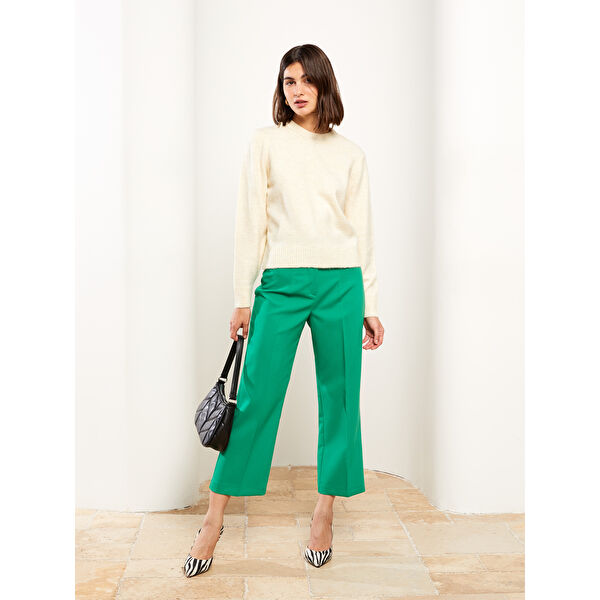 Standart Fit Düz Kadın Pantolon