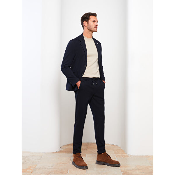 Slim Fit Beli Bağlama Detaylı Erkek Pantolon Slim Fit Beli Bağlama Detaylı Erkek Pantolon