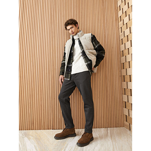 Slim Fit Beli Bağlama Detaylı Erkek Pantolon Slim Fit Beli Bağlama Detaylı Erkek Pantolon