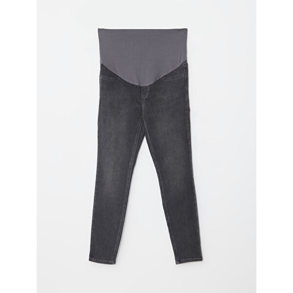 Karın Panelli Skinny Fit Düz Hamile Jean Pantolon Karın Panelli Skinny Fit Düz Hamile Jean Pantolon