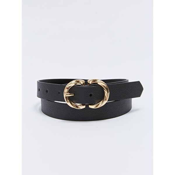 Deri Görünümlü Kadın Kemer