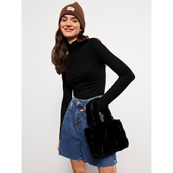 Kürk Kadın El Çantası