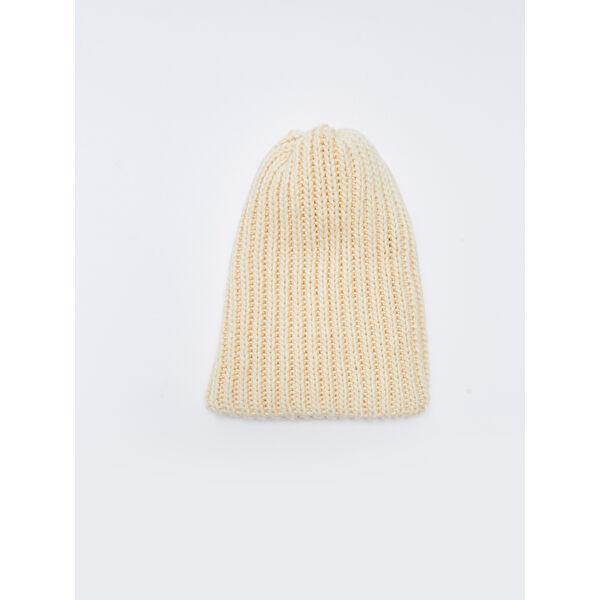 Kendinden Desenli Kadın Triko Bere Kendinden Desenli Kadın Triko Bere