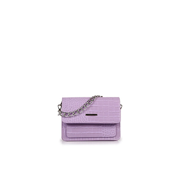 Stilgo Kroko Deri Görünümlü Kadın Omuz Çantası