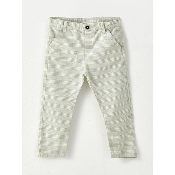 Beli Lastikli Çizgili Erkek Bebek Pantolon Beli Lastikli Çizgili Erkek Bebek Pantolon