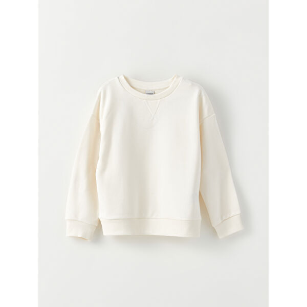 Bisiklet Yaka Basic Uzun Kollu Kız Çocuk Sweatshirt