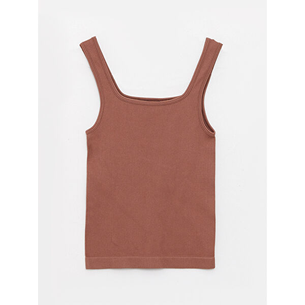 U Yaka Düz Askılı Kadın Atlet