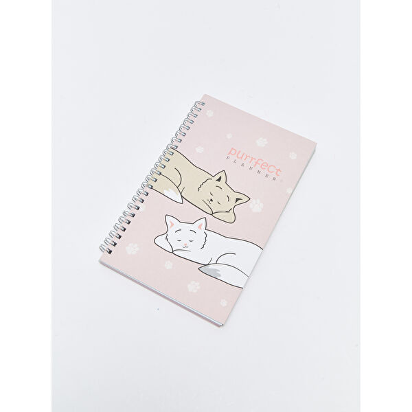 Baskılı Spiralli Çizgili Planlayıcı Defter Baskılı Spiralli Çizgili Planlayıcı Defter