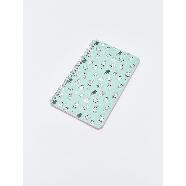 Kedi Baskılı Çizgili Spiralli Defter Kedi Baskılı Çizgili Spiralli Defter