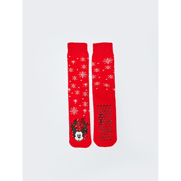 Yılbaşı Temalı Disney Baskılı Erkek Soket Çorap