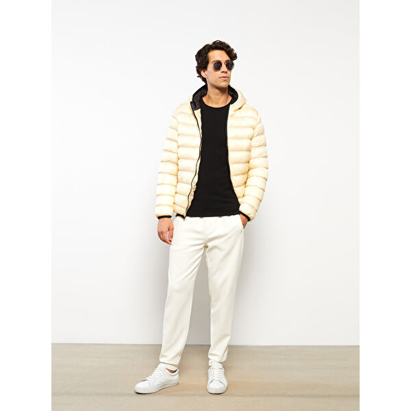 Standart Kalıp Kapüşonlu Erkek Şişme Mont