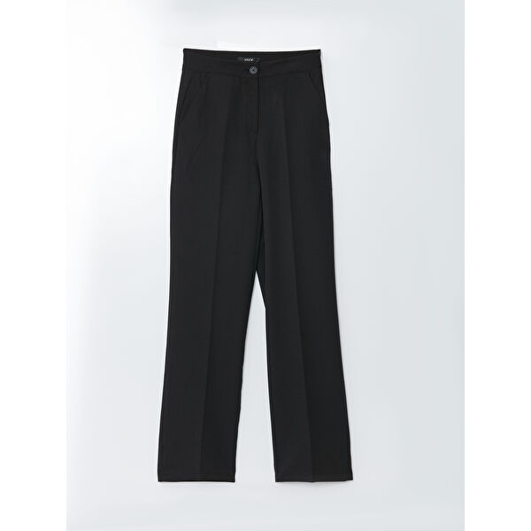 Wideleg Düz Kadın Pantolon