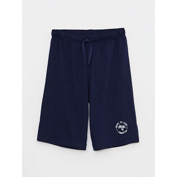 Beli Lastikli Baskılı Pamuklu Erkek Çocuk Pijama Şort Beli Lastikli Baskılı Pamuklu Erkek Çocuk Pijama Şort