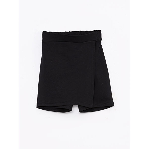 Beli Lastikli Basic Kız Çocuk Şort Etek