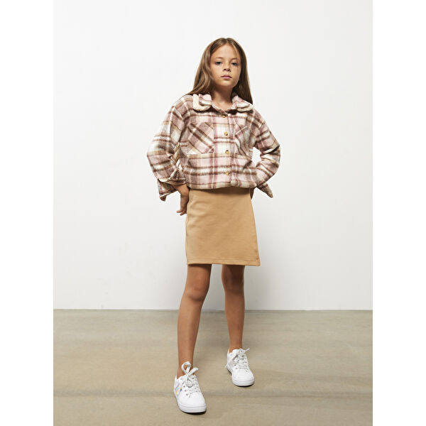 Beli Lastikli Basic Kız Çocuk Şort Etek