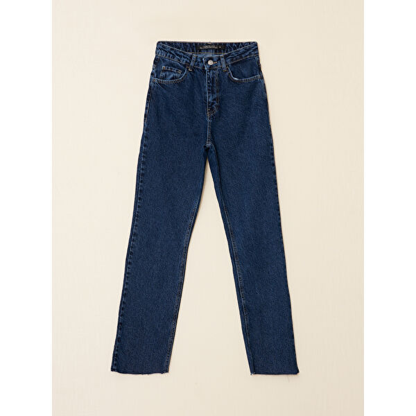 Straight Fit Kadın Jean Pantolon