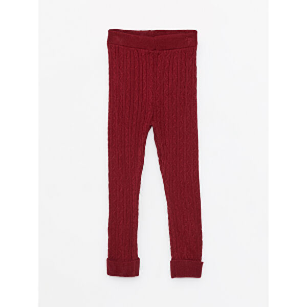 Kendinden Desenli Kız Bebek Triko Tayt Kendinden Desenli Kız Bebek Triko Tayt