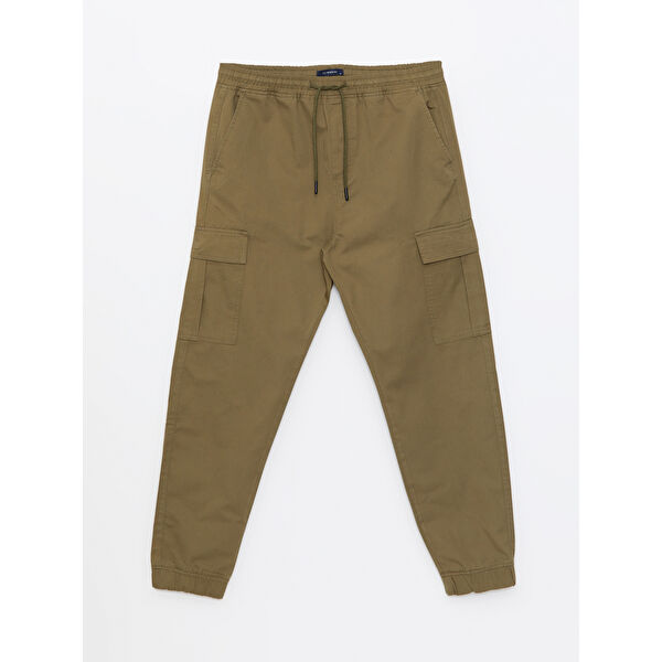 Standart Kalıp Gabardin Erkek Kargo Pantolon Standart Kalıp Gabardin Erkek Kargo Pantolon