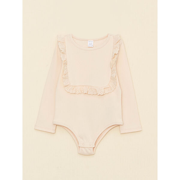 Bisiklet Yaka Uzun Kollu Basic Kız Bebek Çıtçıtlı Body Bisiklet Yaka Uzun Kollu Basic Kız Bebek Çıtçıtlı Body