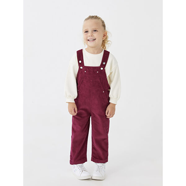 Kare Yaka Basic Kadife Kız Bebek Tulum Salopet Anne Kız Kombini Kare Yaka Basic Kadife Kız Bebek Tulum Salopet Anne Kız Kombini
