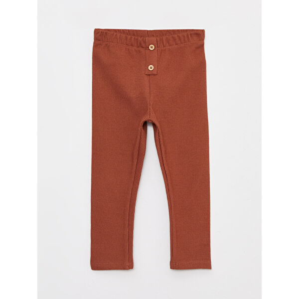 Beli Lastikli Basic Kız Bebek Tayt