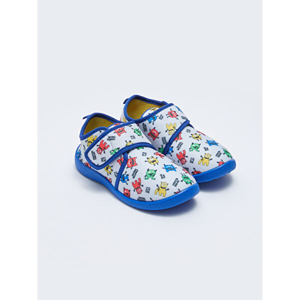 Baskılı Cırt Cırtlı Erkek Çocuk Panduf