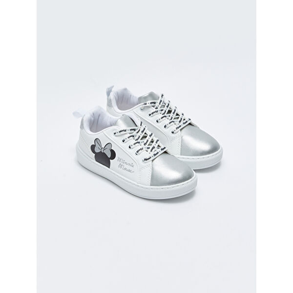 Minnie Mouse Lisanslı Bağcıklı Kız Çocuk Spor Ayakkabı