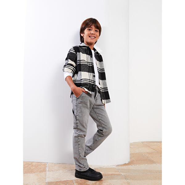 Basic Pamuklu Erkek Çocuk Jean Pantolon